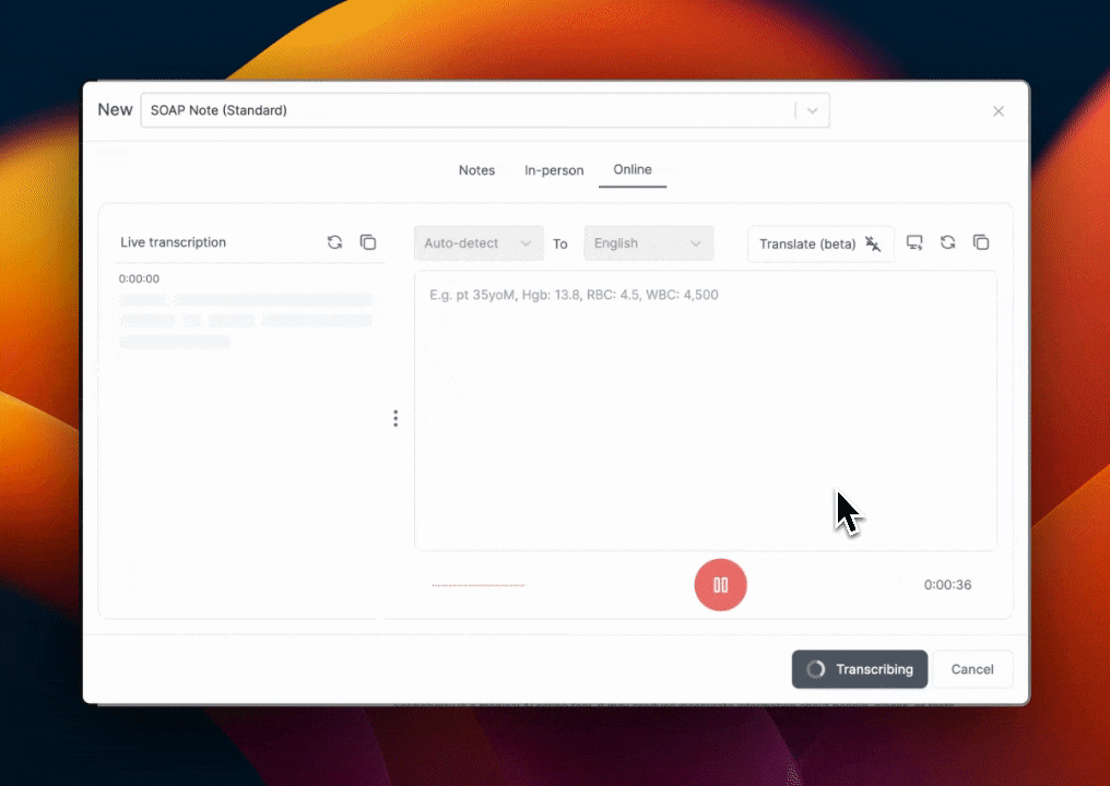 New feature: Live translations